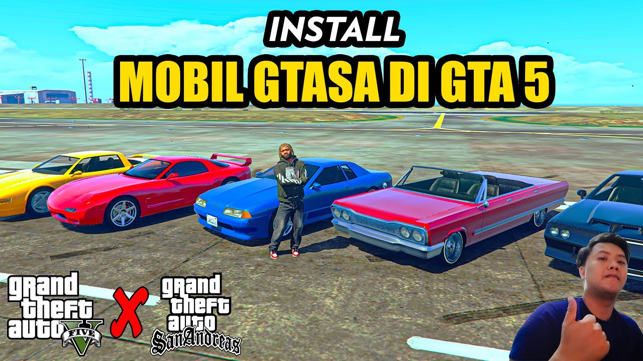 CARA PASANG MOD MOBIL GTA SAN ANDREAS DI GTA 5 | GTA 5 MODS - YouTube