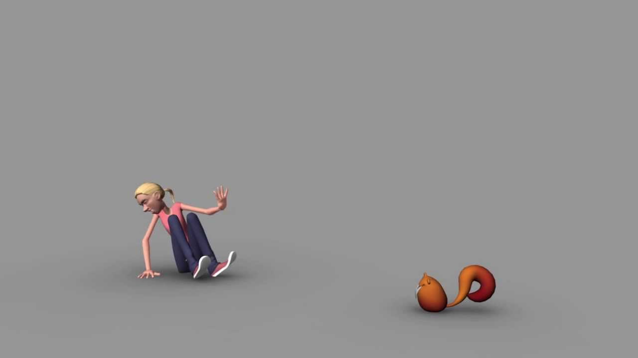 Reaction Animation for 3D Character Animation Class - YouTube