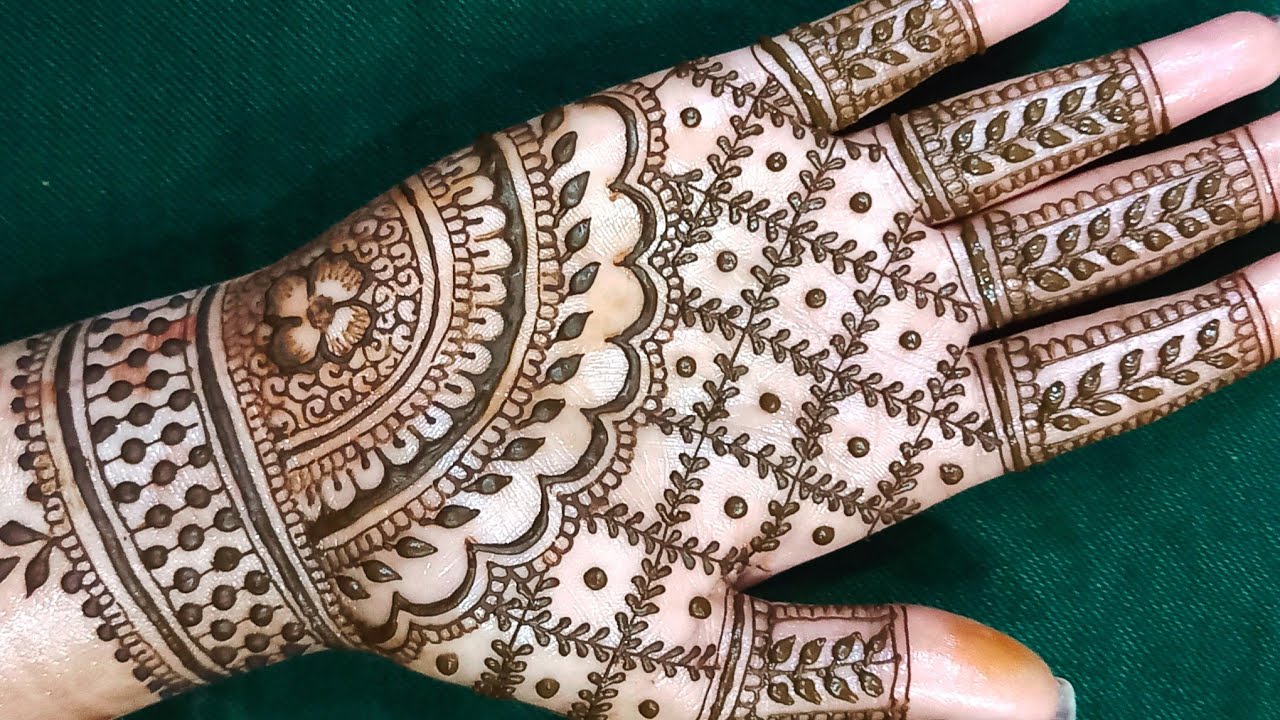 Simple &Quick Mehndi Design || Mehndi ki Design || Simple Mehndi Design ...