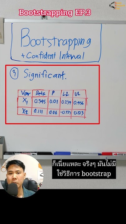 Bootstrapping_EP.3|ทำความเข้าใจ bootstrapping ง่ายๆ.#smartresearchthai #ปรึกษาสถิติ ...