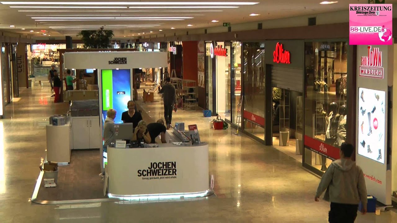 Mercaden in Böblingen - einen Tag vor der Eröffnung - YouTube