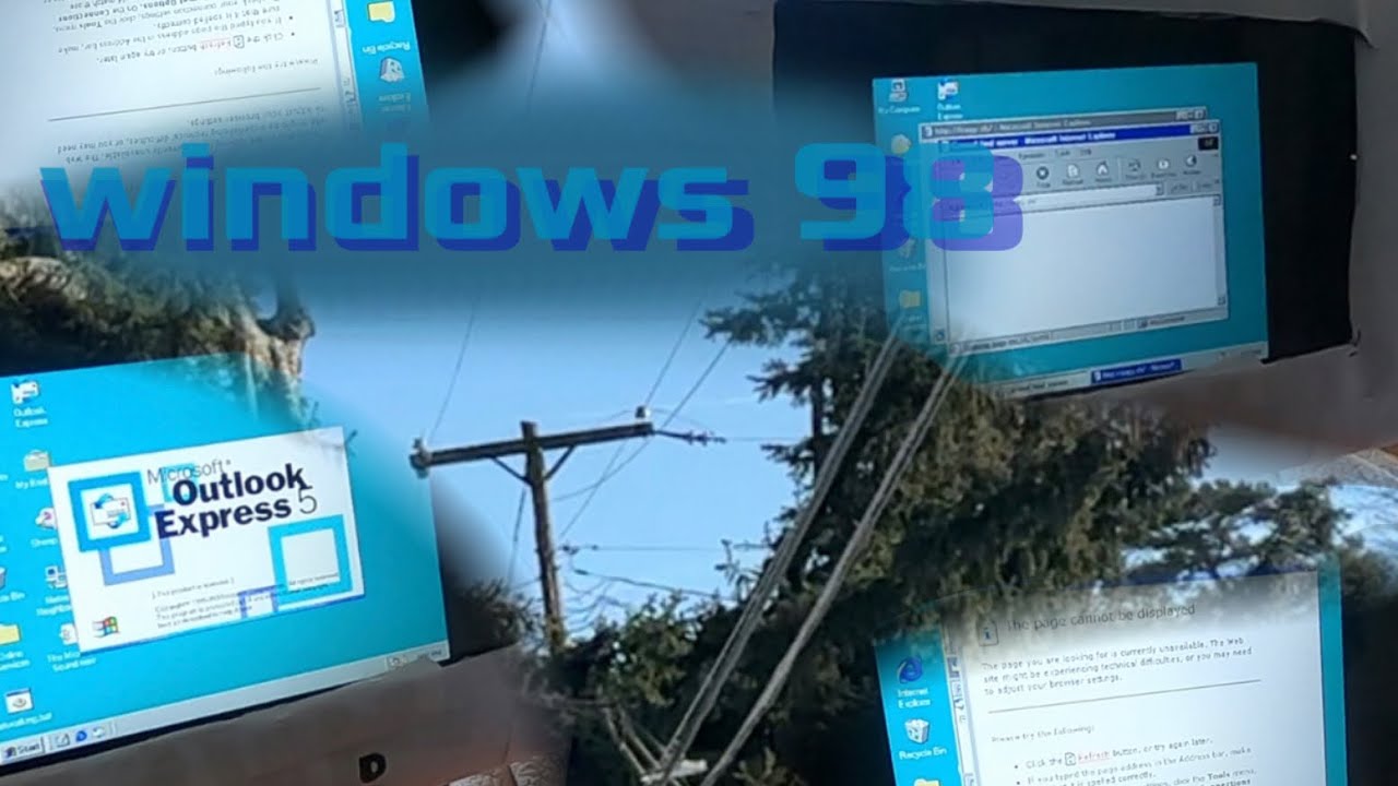Windows 98 dialup internet - YouTube