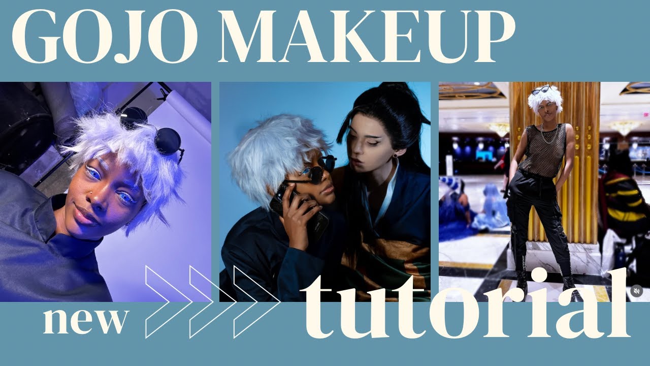 Satoru Gojo Cosplay Makeup Tutorial - YouTube