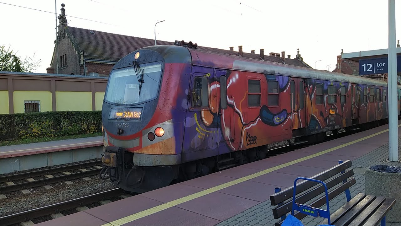 Bocznica techniczna , szynobusy , pociąg towarowy EN57 , Opole Główne ...