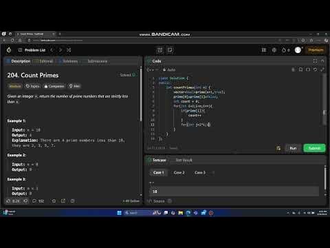Count Prime || Leet code problem || sieve of Eratosthenes #dsa #codehelp - YouTube