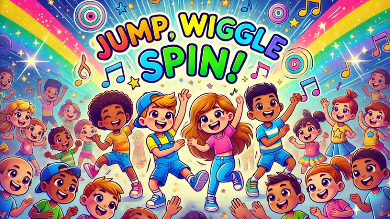 Jump, Wiggle, Spin | Fun Kids Dance Song for Movement & Exercise - YouTube