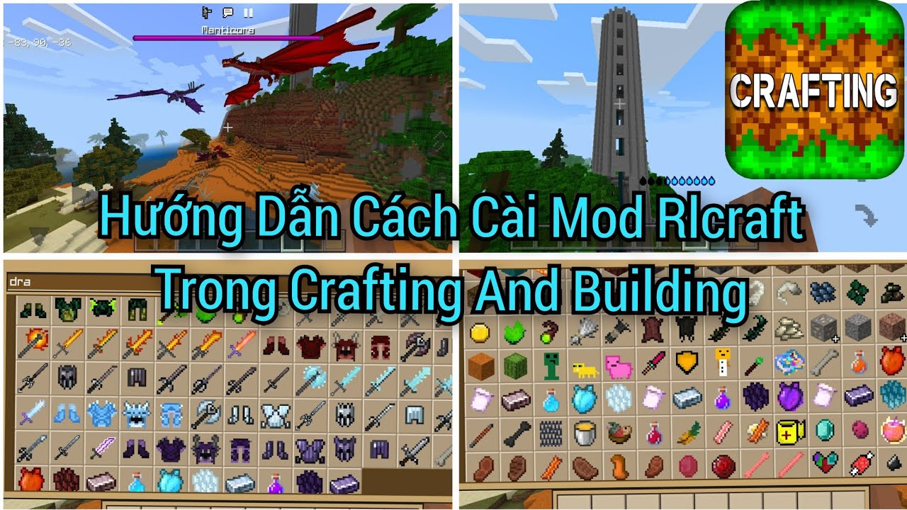 Hướng Dẫn Cách Cài Mod Rlcraft Cho Máy Yếu Trong Crafting And Building ...