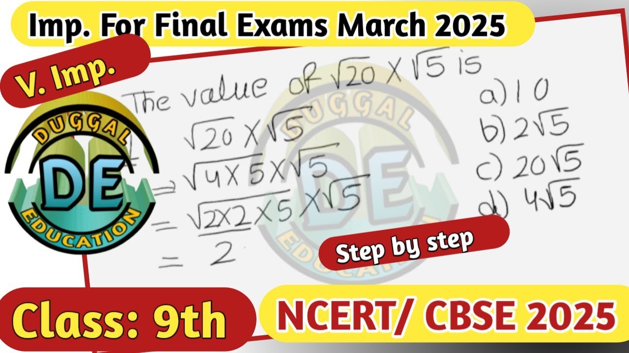 Numbers System Imp. Questions class 9th 💥 Final Exams March 2025 ...