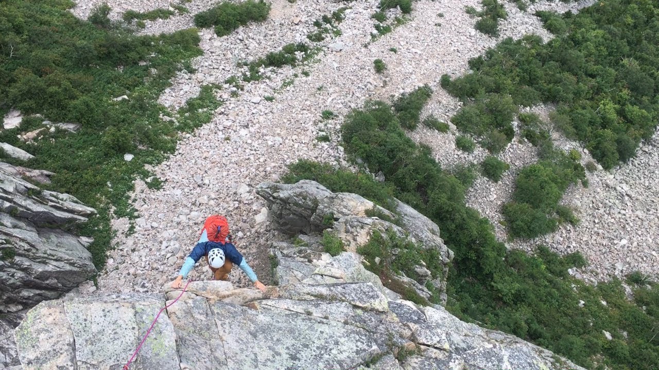 A few pitches of Whitney Gilman Ridge, Cannon Cliff | New Hampshire ...