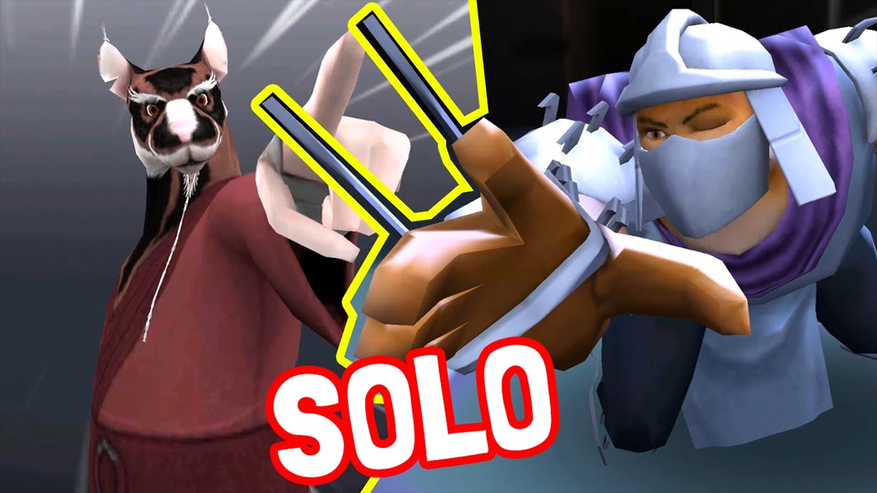 TMNT Legends Splinter VS Shredder Classic Solo - YouTube