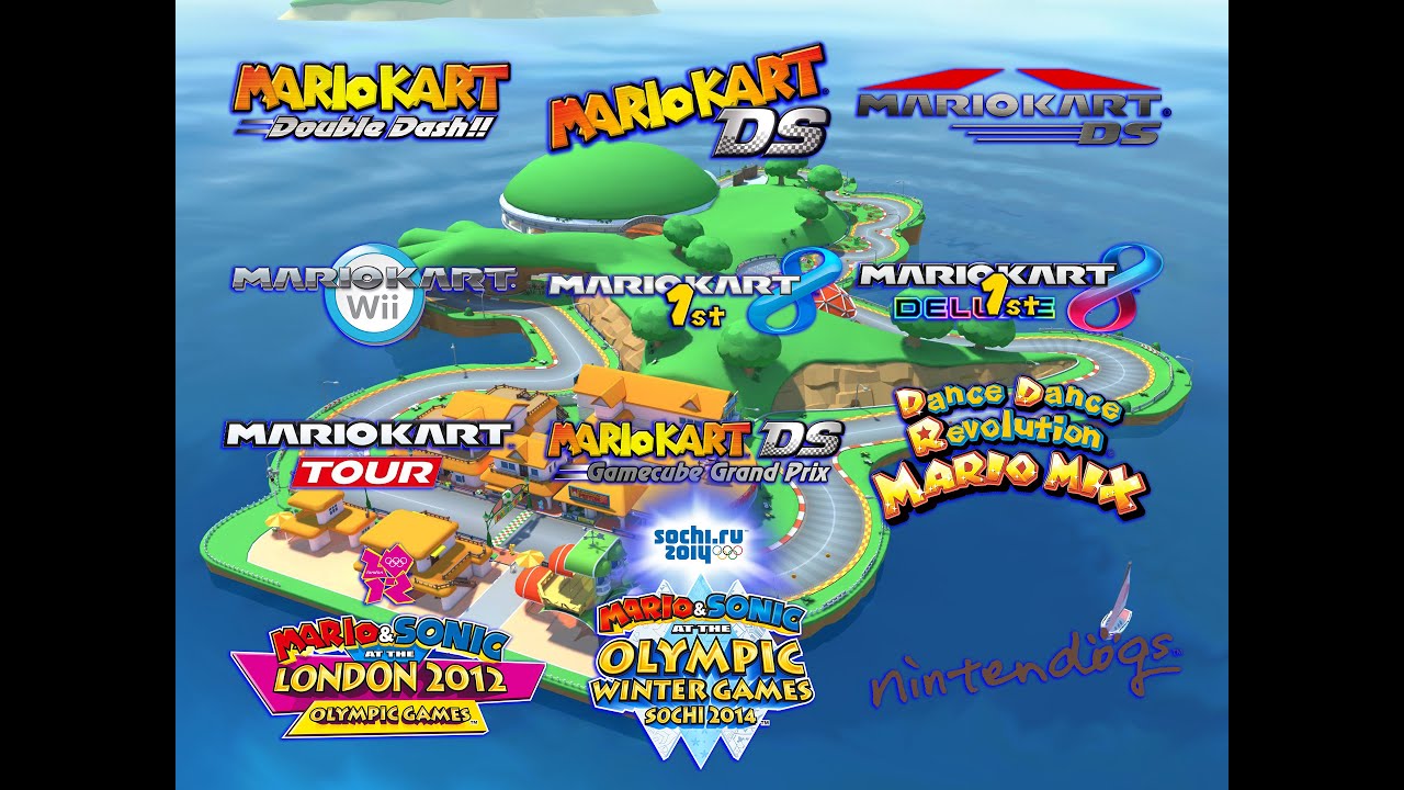 GCN Mario/Luigi/Yoshi Circuit Theme Ultimate Mashup - YouTube