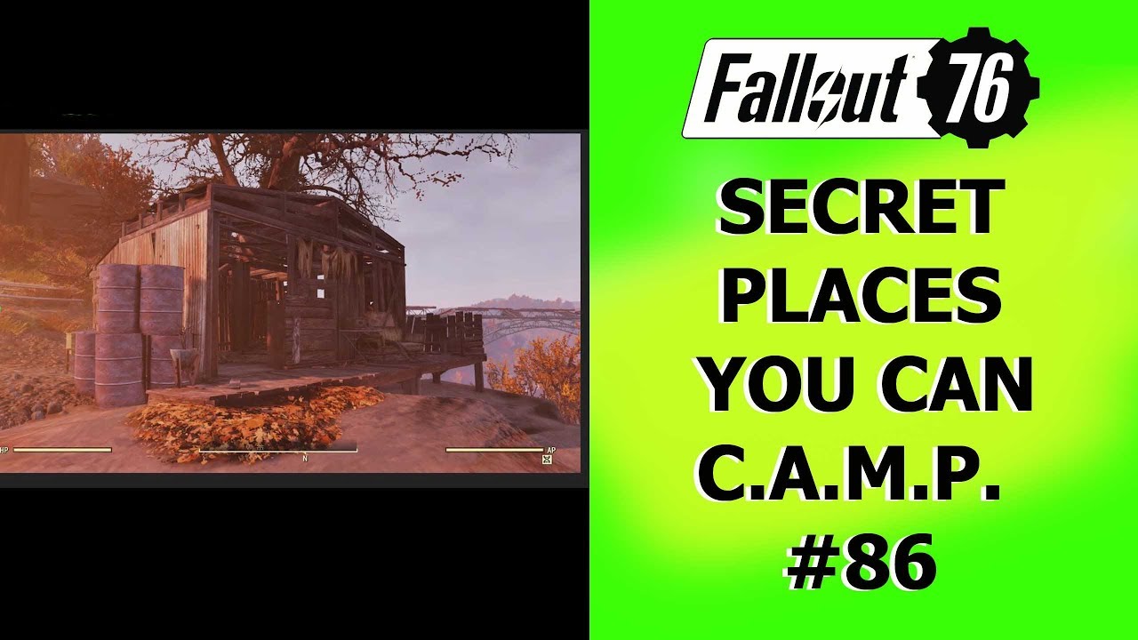 Fallout 76 Secret Places you can CAMP #86 - YouTube
