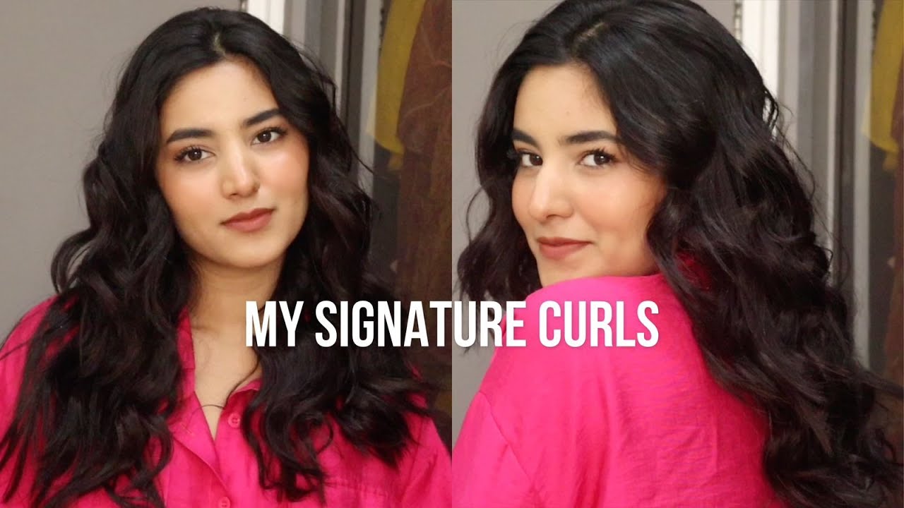 My Signature Curls 💕 | Detailed Curling Routine | Michu - YouTube