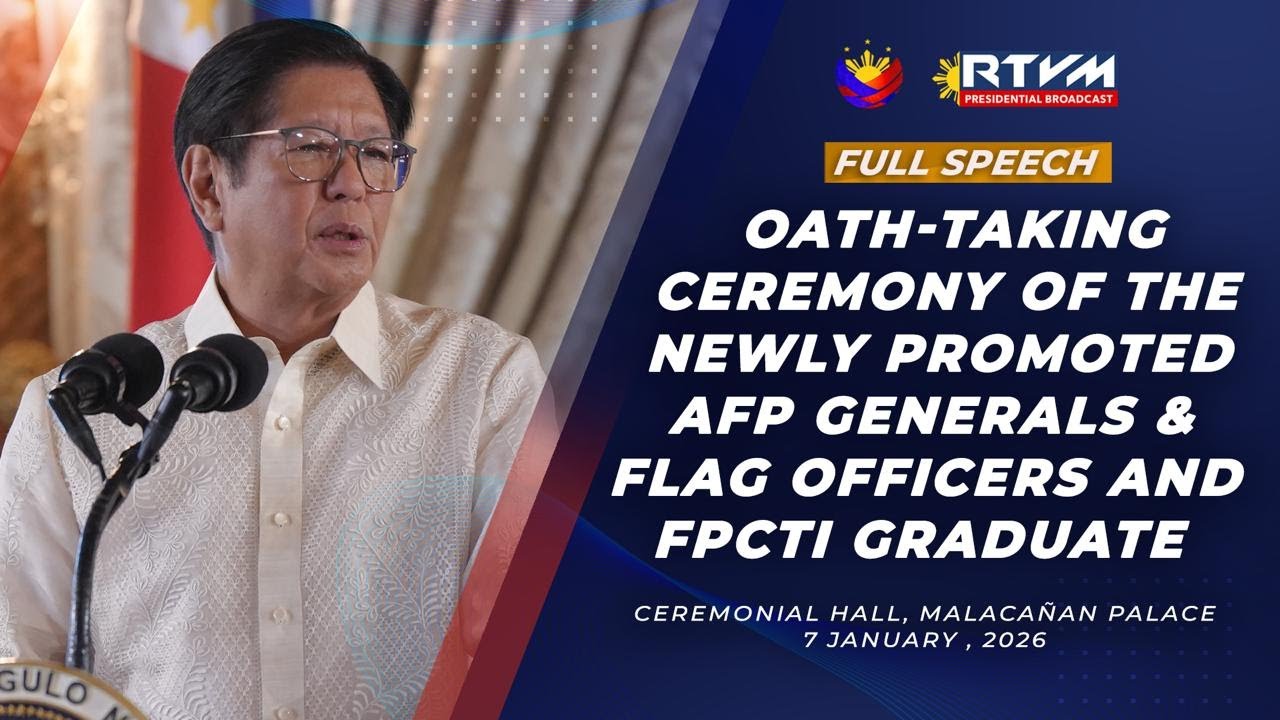 Oath-taking Ceremony of the Newly Promoted AFP Generals & Flag Officers ...