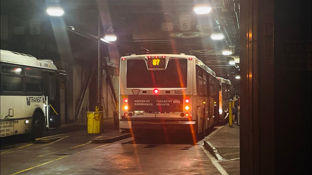 NJT - Route 87 to Gates Ave (5858) - YouTube