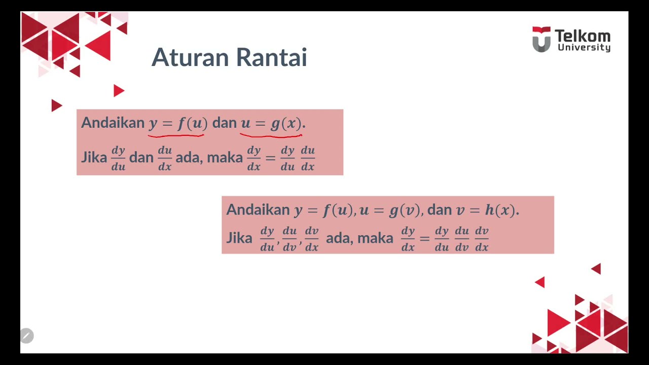 Kalkulus | Turunan (Part 7) - Aturan Rantai - YouTube