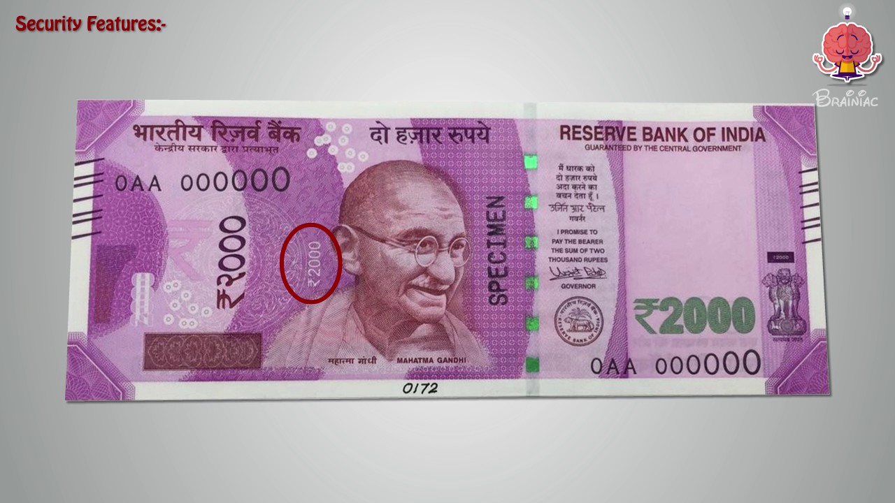 Features of the new Rs.2000 note issued by the RBI - YouTube
