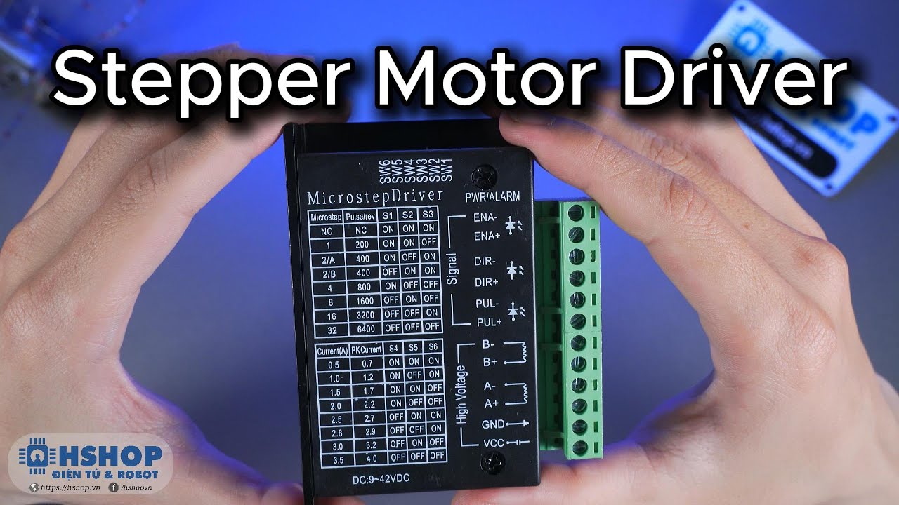 Stepper Motor Driver Microstep 3.5A 40VDC - YouTube
