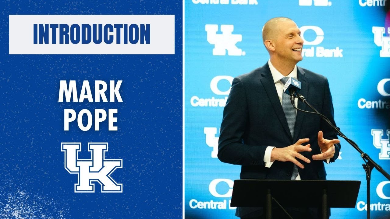 Mark Pope introduced as Kentucky basketball's new head coach - YouTube