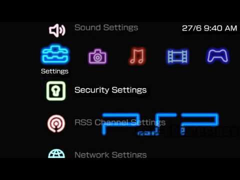 PSP Theme Barcelona Neon PSP-Themes.NET - YouTube