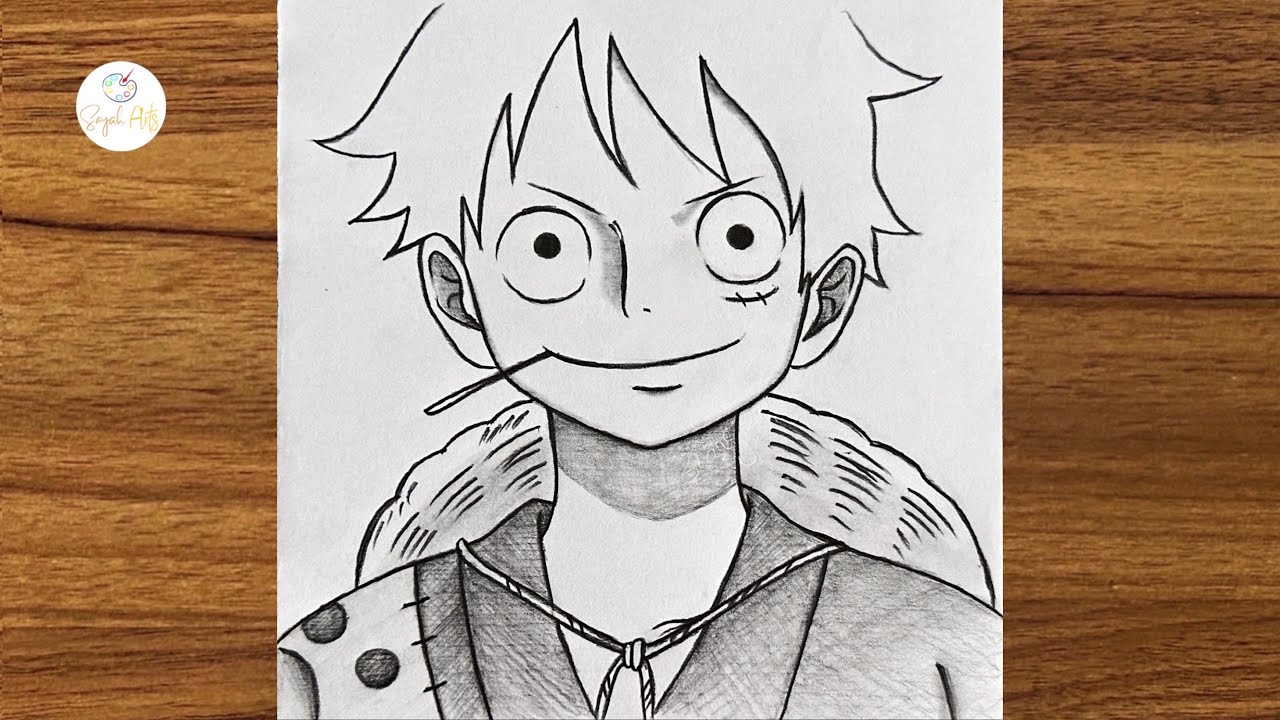 How to draw Monkey D. Luffy || Best anime drawing tutorial || Easy ...