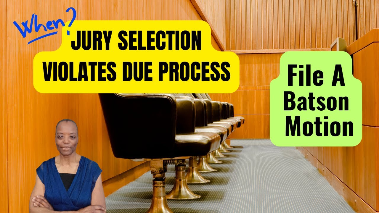 When And How To Challenge The Prosecutor's Jury Selection. File A ...