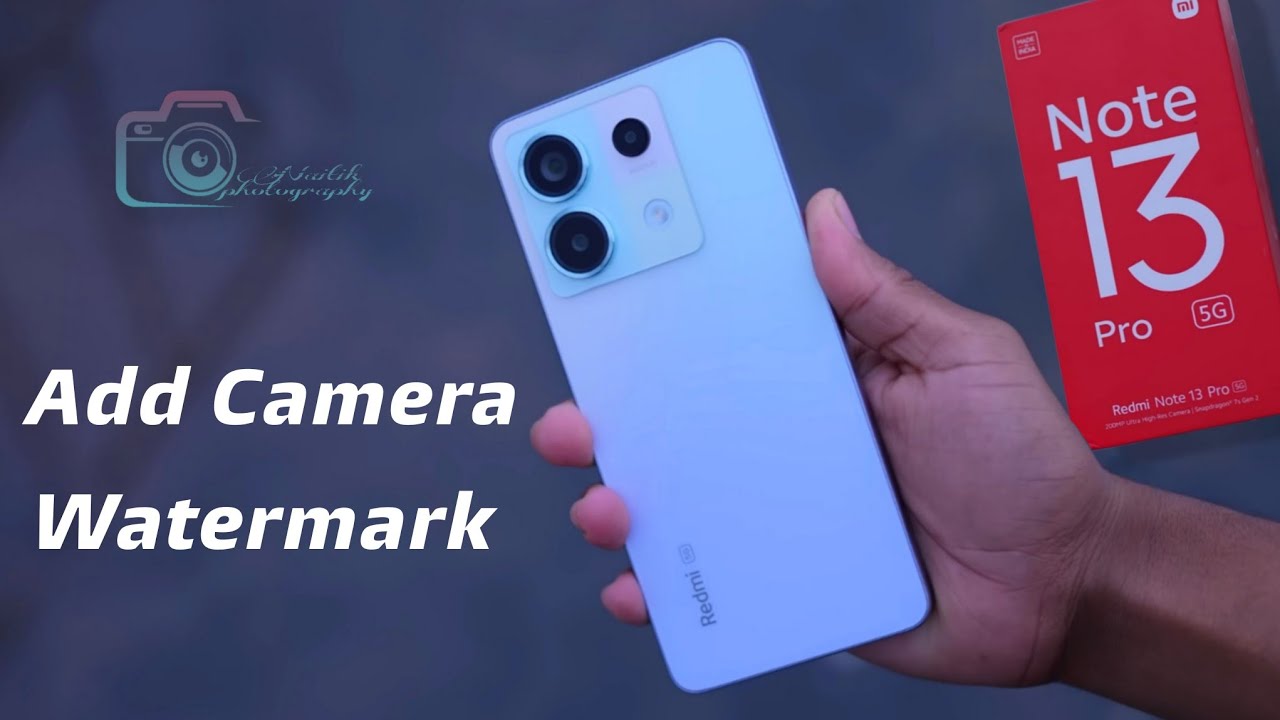 Redmi Note 13 Pro Camera Watermark Setting | How to Add Watermark in ...