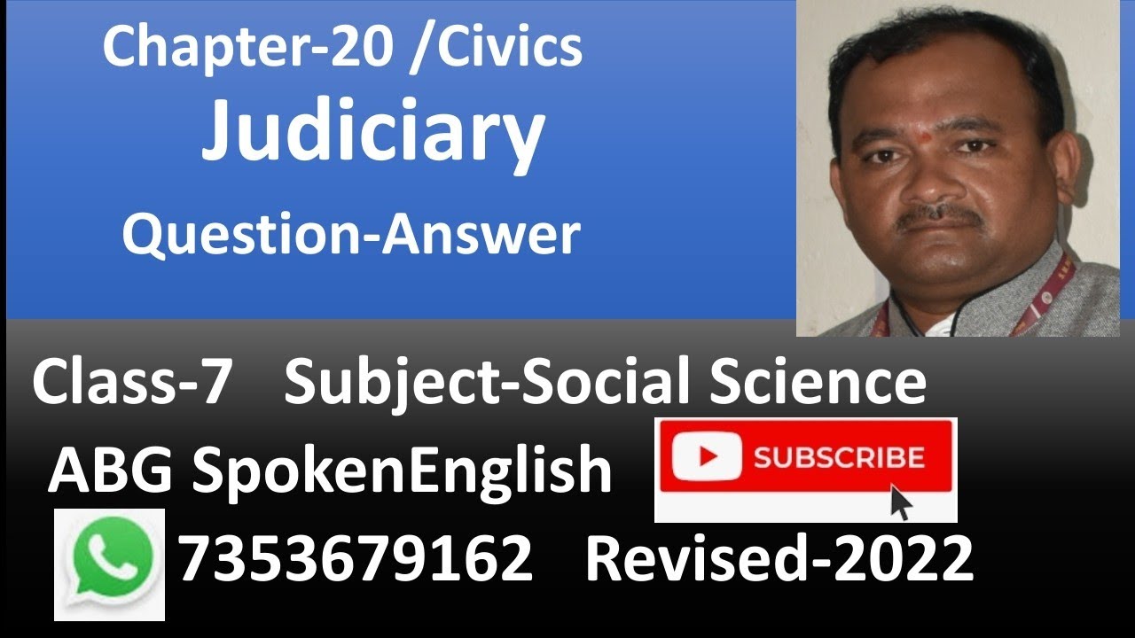 Class 7 Civics Chapter 20 Judiciary Question Answer Re 22 class-7-civics-chapter-20-judiciary-question-answer-re-22