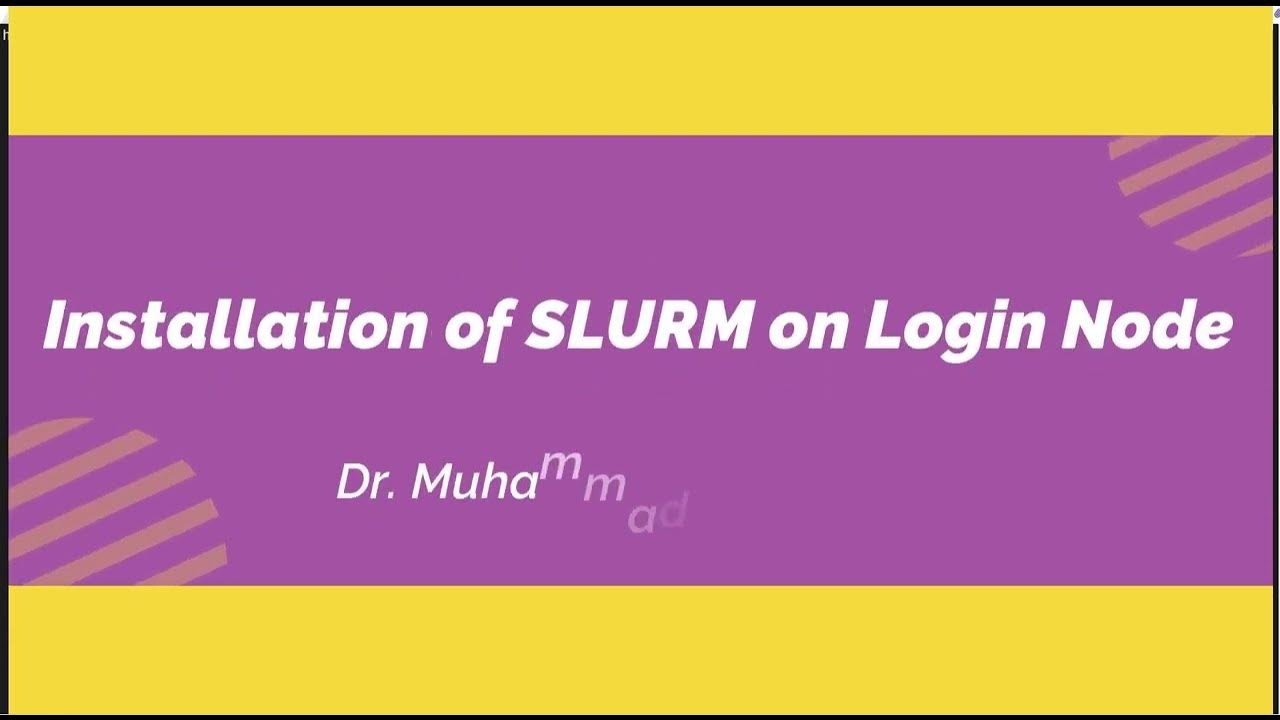 How to Make a Cluster Computer | Part 05 - Installing Slurm on Login Node/Head Node - YouTube