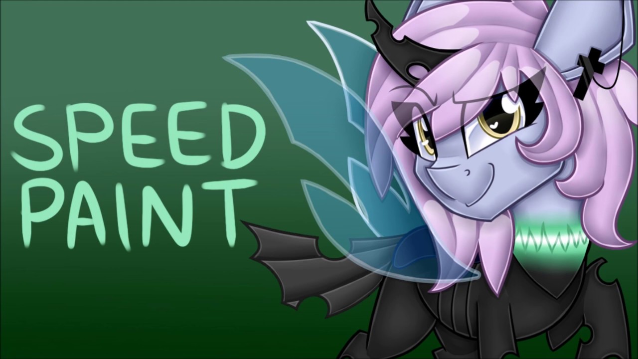 She's a Changeling! - MLP OC SPEEDPAINT - YouTube