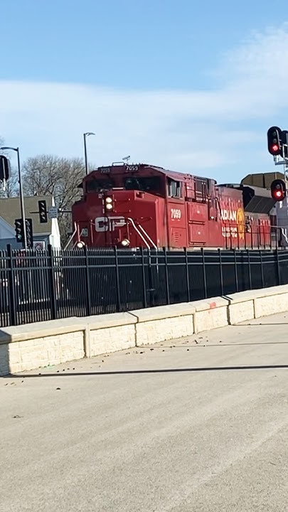 CP SD70ACU #7059 leads CP-149 on the CPKC Watertown Sub #railfanning #cpkc - YouTube