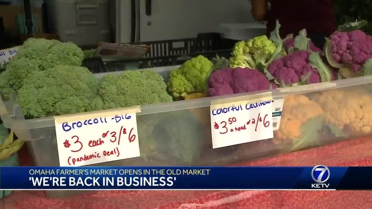 Omaha Farmers Market opens in the Old Market - YouTube