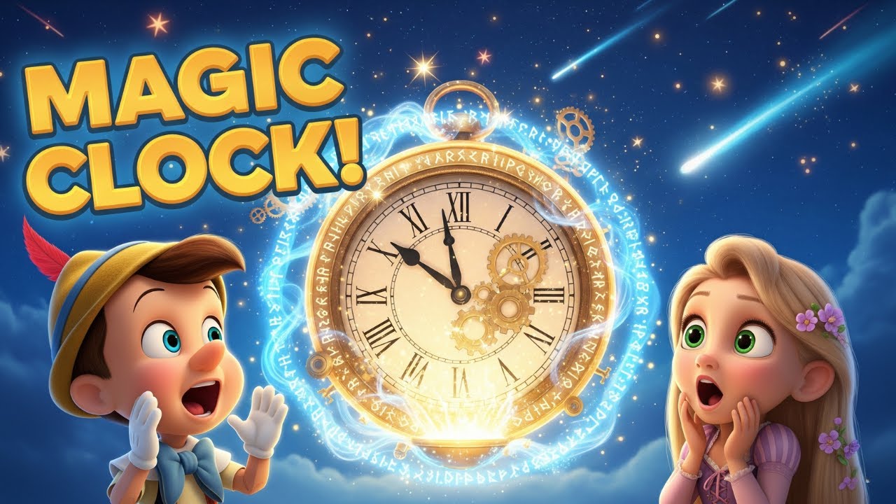The Backward Clock ⏳ | Rapunzel & Pinocchio Bedtime Story for Kids ...