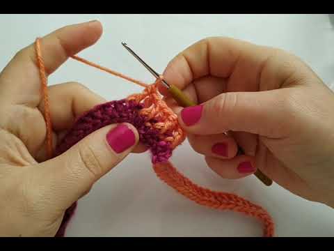 Tığ işi lastik örgü yapımı #crochet #knitting