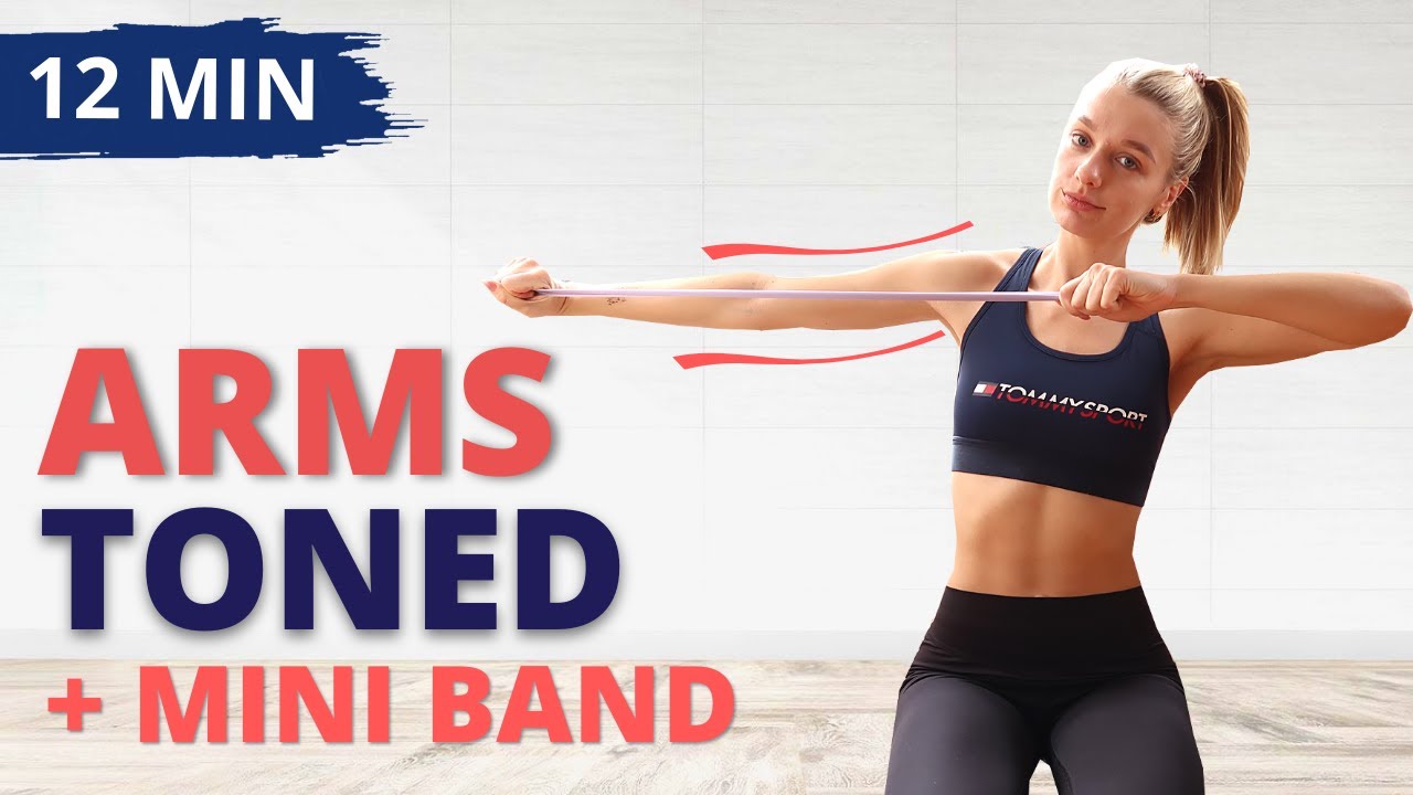 TONE YOUR ARMS WORKOUT WITH A MINI RESISTANCE BAND | Feel the burn in ...