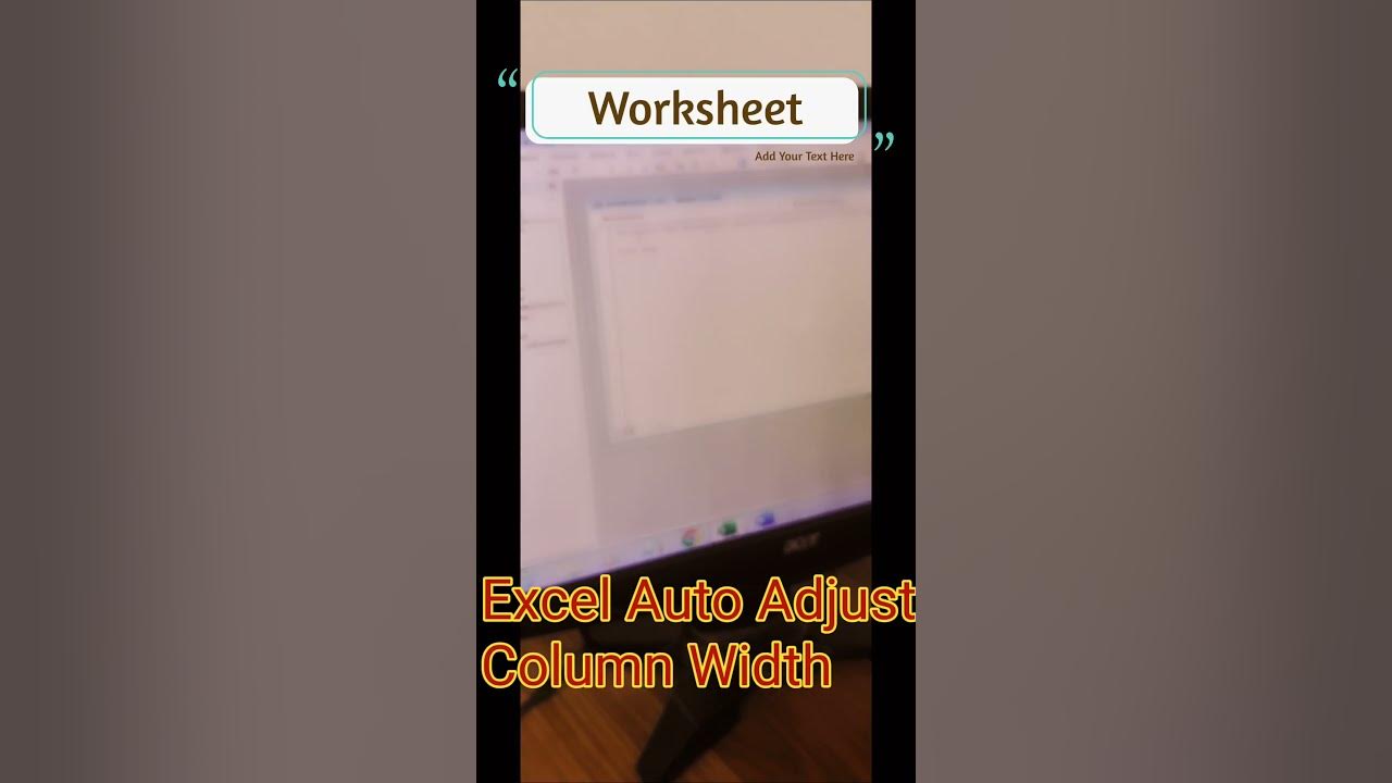 Excel Auto Adjust Column Width in 5 Sec #excel #exceleducation #exceltips #computer #exceltricks ...