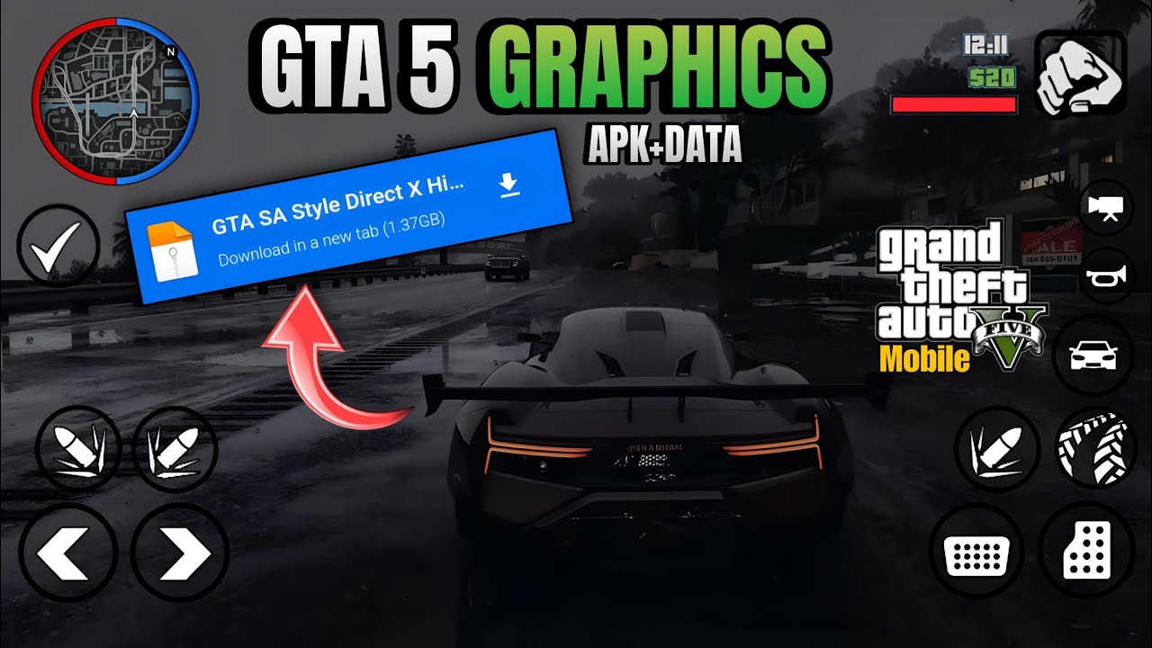 GTA 5 Graphics Modpack for GTA San Andreas Android 11,12,13 | How to ...
