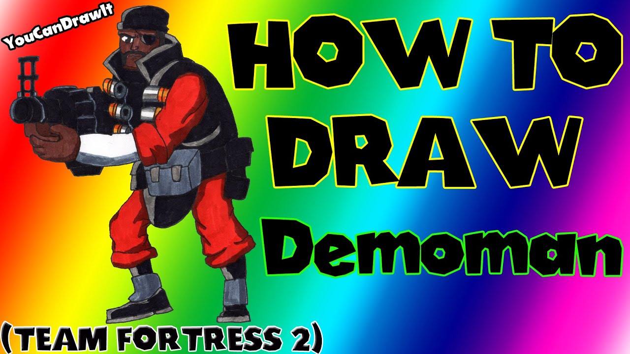 How To Draw Demoman from Team Fortress 2 YouCanDrawIt ツ 1080p HD - YouTube