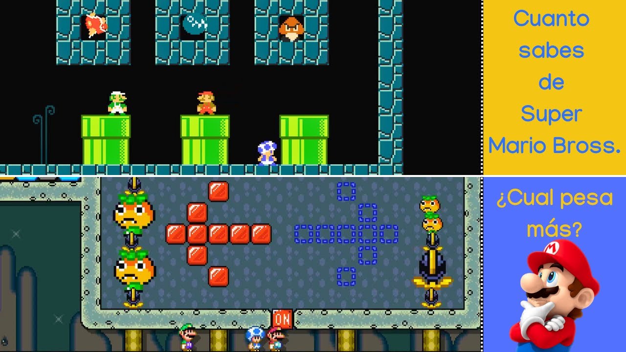 Cosas que no sabíamos de Mario Bross 😁 niveles Random | Super Mario ...