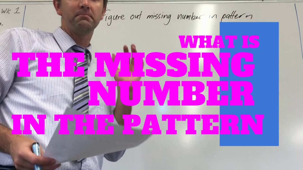 What Is The Missing Number In The Pattern YouTube
