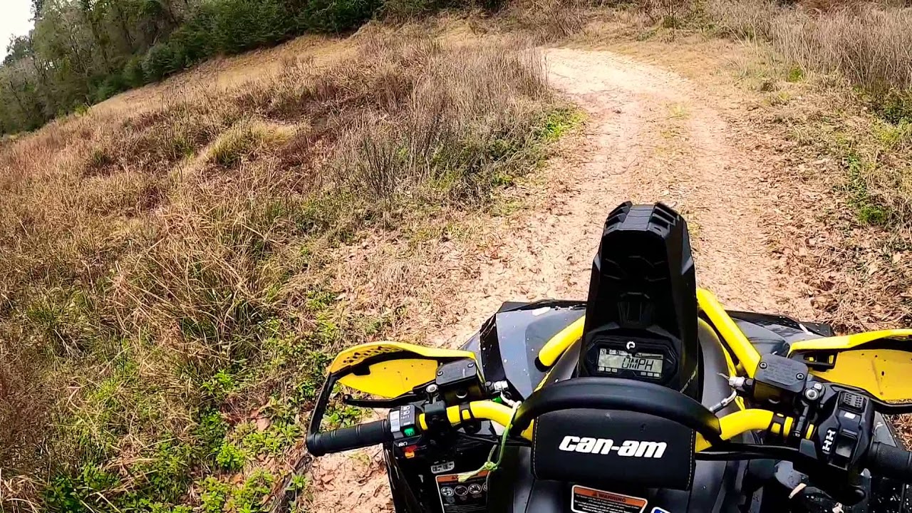 Can-am renegade trail ride & mudding action - YouTube