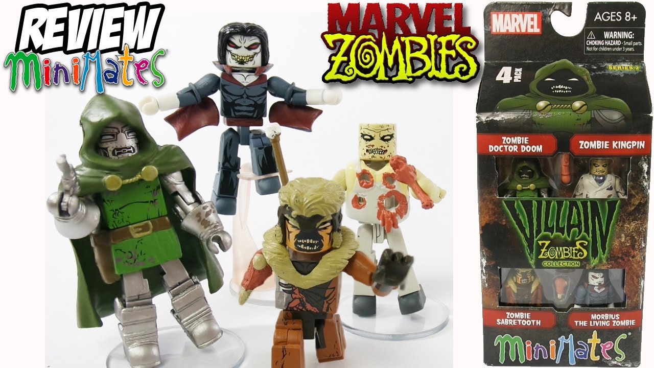 Villain Zombies 4-pack MARVEL MINIMATES series 2 [Review] Boneco ...