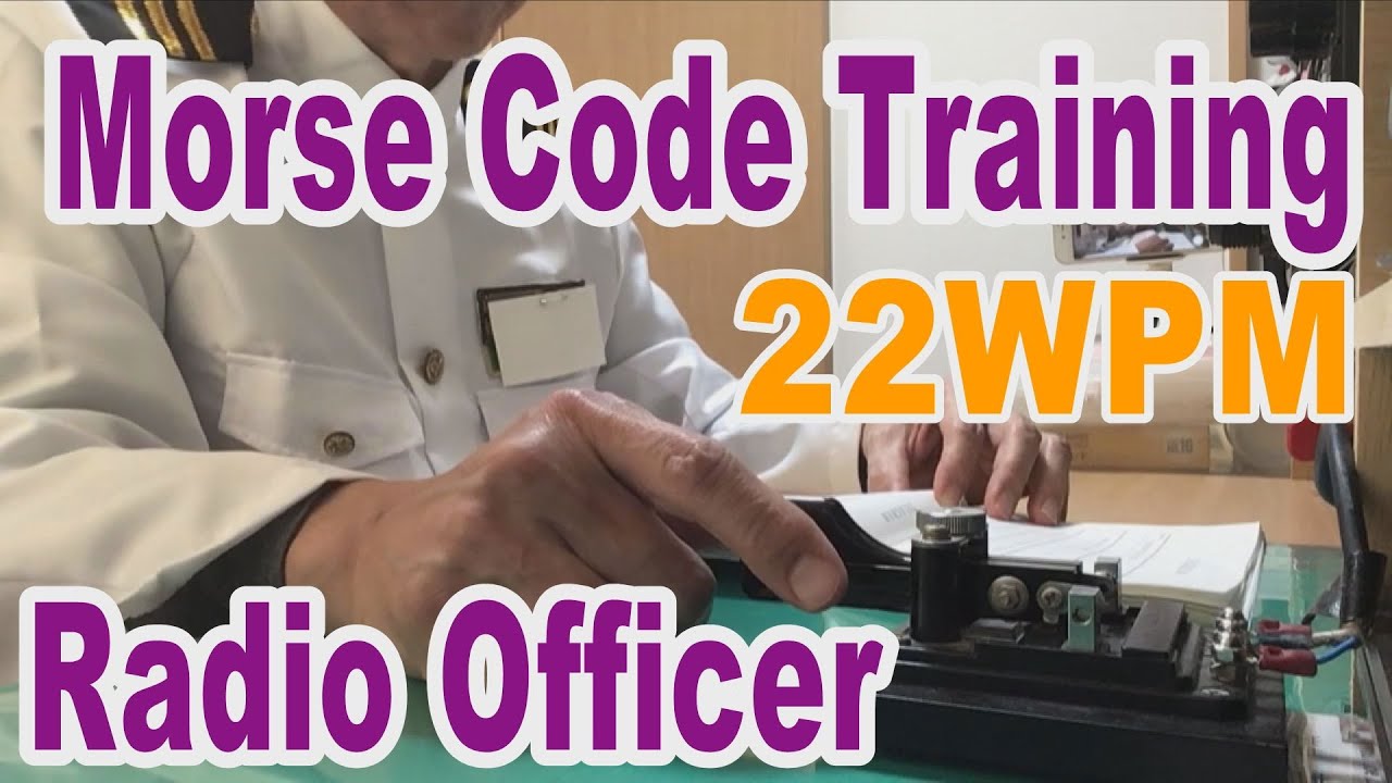 Morse Code! Electric key! English Morse test in Japan. This is Practice ...