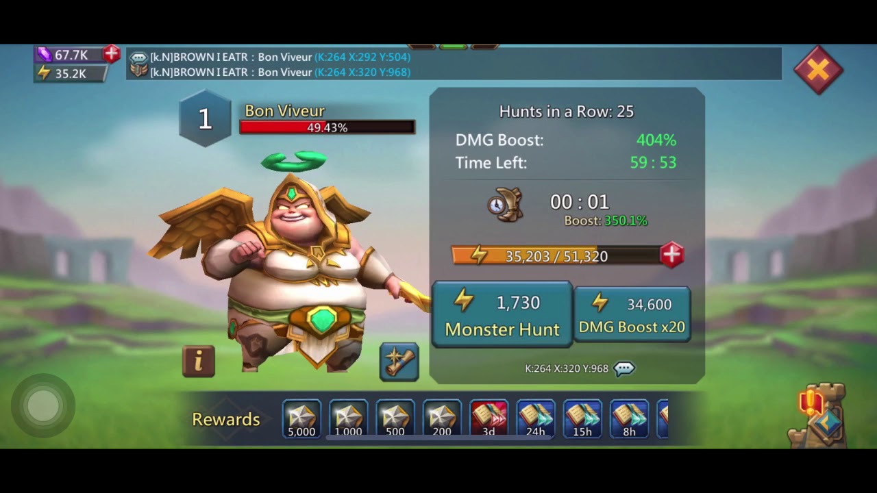Lords Mobile Killing Bon Viveur - YouTube