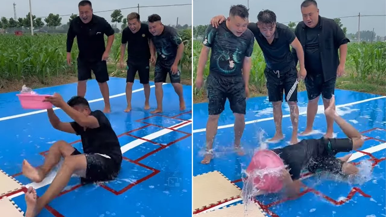 A cool summer, overcoming obstacles with water basins challenge, did ...