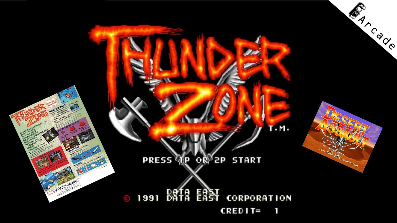 Thunder Zone [Arcade]. Jogo RETRO run and gun de 1991 com muito tiro ...