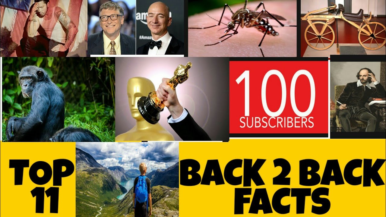 यह विडियो आपको जरूर अच्छा लगेगा || Top 11 unknown facts of the week || [Back2Back facts episode ...