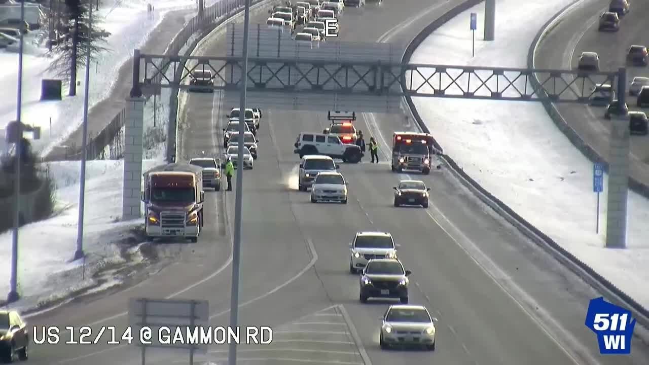 Lanes reopen on Madison Beltline WB at Gammon Rd. after crash - YouTube
