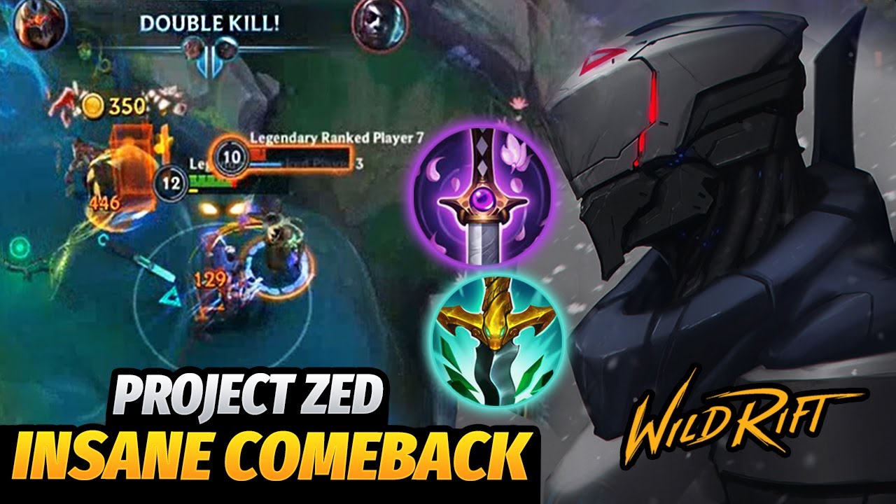 WILD RIFT PROJECT ZED - INSANE COMEBACK ! - YouTube