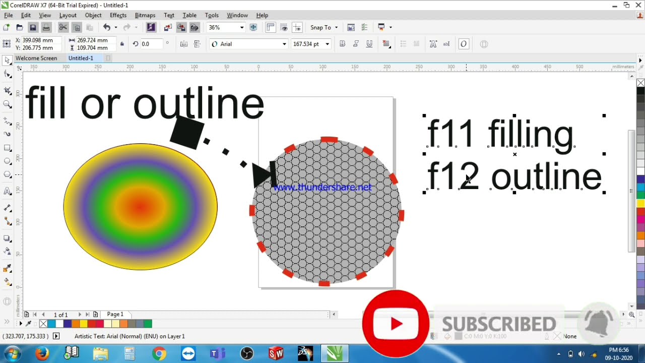 How To Fill Outline Color In CorelDraw With Shortcut Keys YouTube How To Fill Outline Color In CorelDraw With Shortcut Keys YouTube